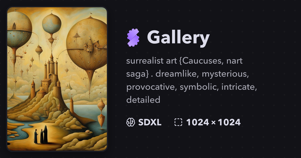 "surrealist art {Caucuses, nart saga} ..." | Gallery | Stablecog