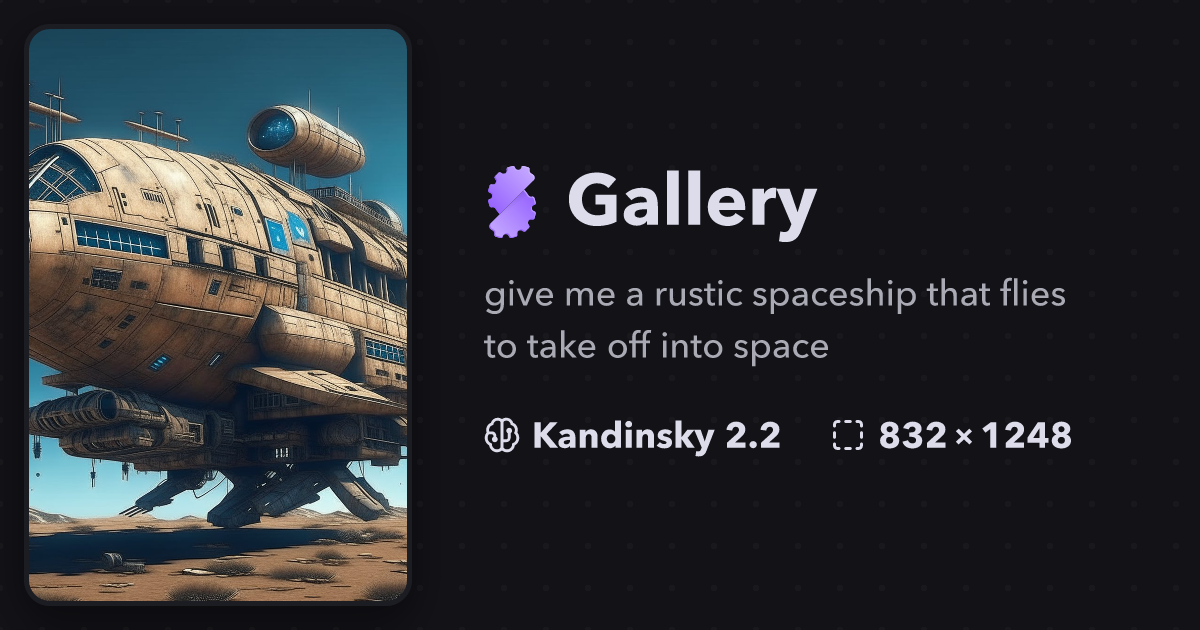 "give me a rustic spaceship that flies..." | Gallery | Stablecog