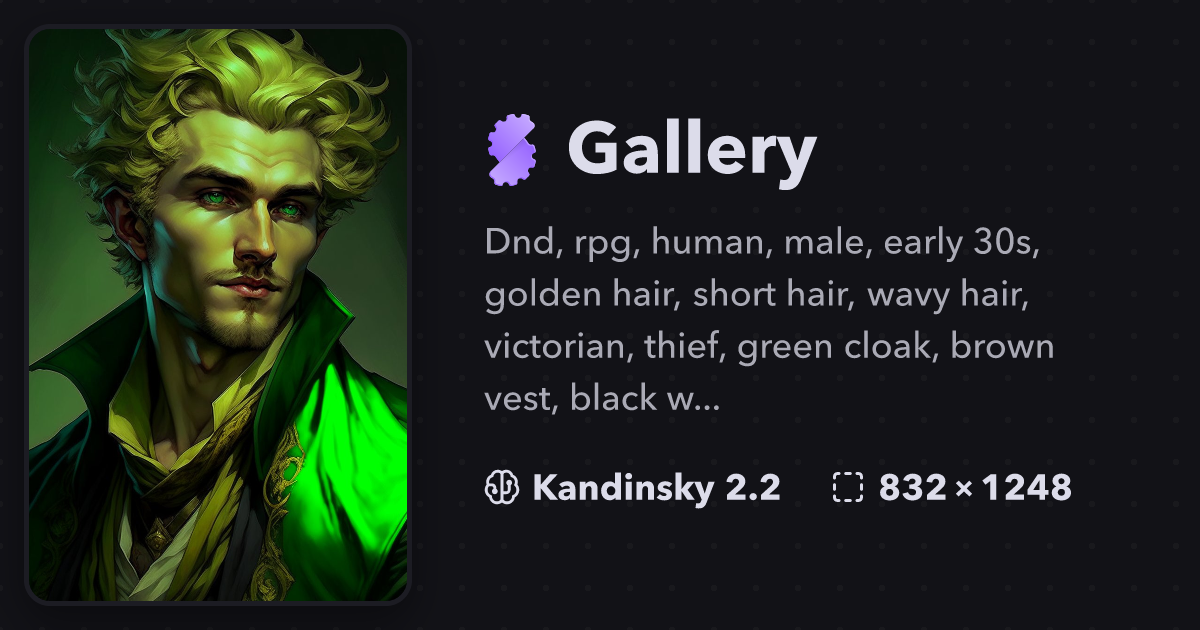 "Dnd, rpg, human, male, early 30s, golden..." | Gallery | Stablecog