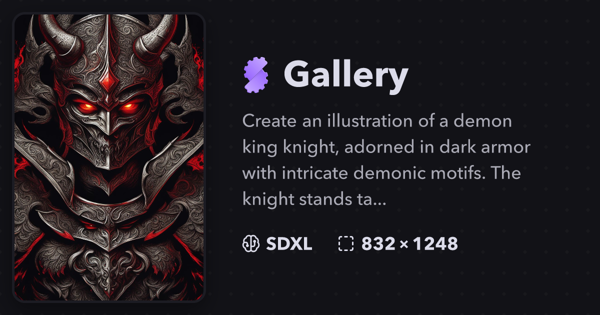 "Create an illustration of a demon kin..." | Gallery | Stablecog