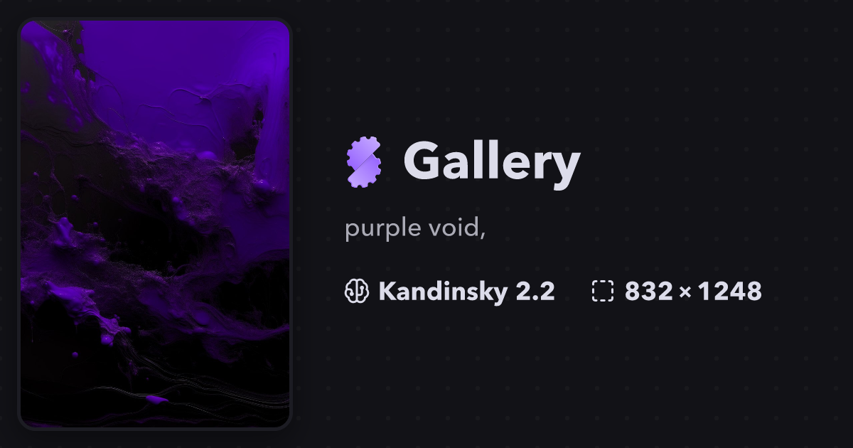 "purple void," | Gallery | Stablecog