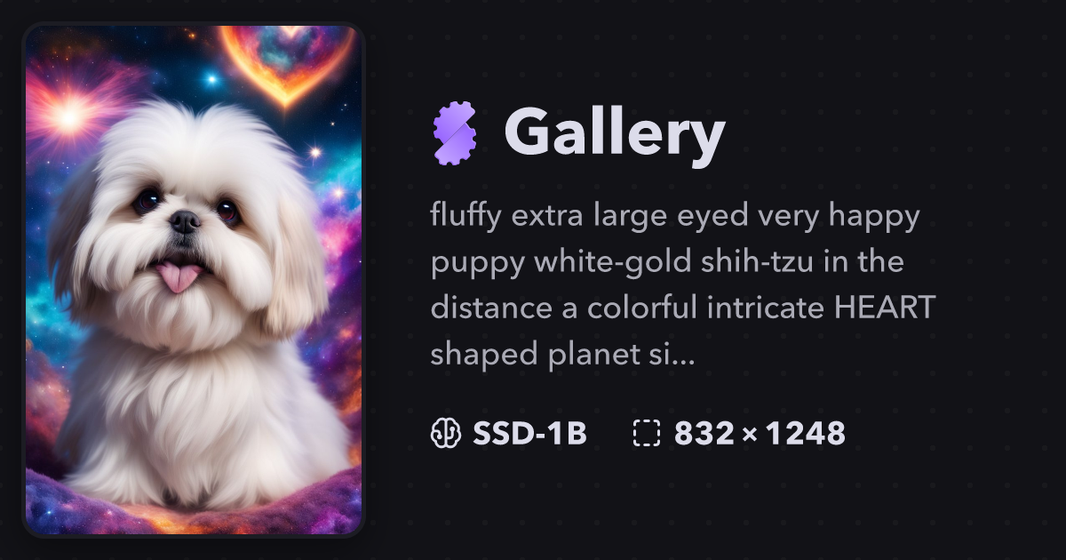 "fluffy extra large eyed very happy pu..." | Gallery | Stablecog