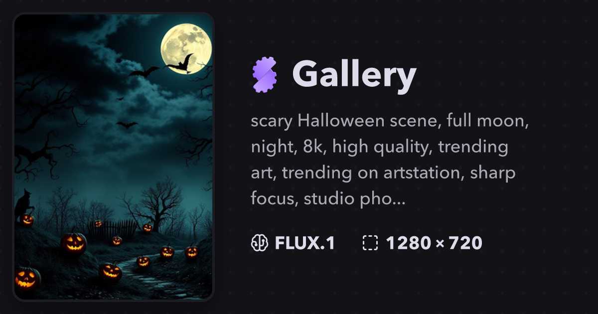 "scary Halloween scene, full moon, nig..." | Gallery | Stablecog