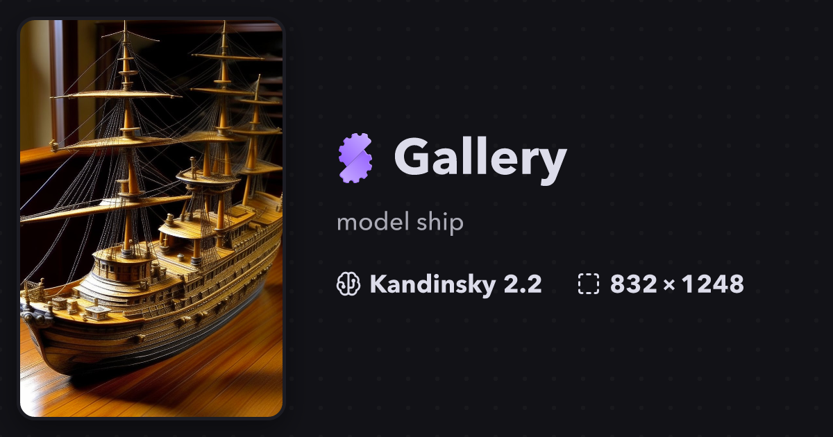 "model ship" | Gallery | Stablecog