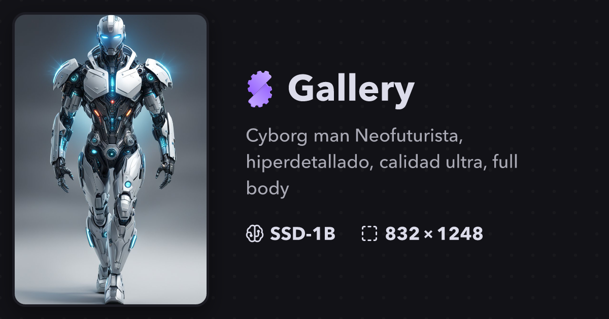 "Cyborg man Neofuturista, hiperdetalla..." | Gallery | Stablecog