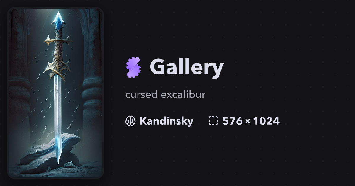 "cursed excalibur" | Gallery | Stablecog