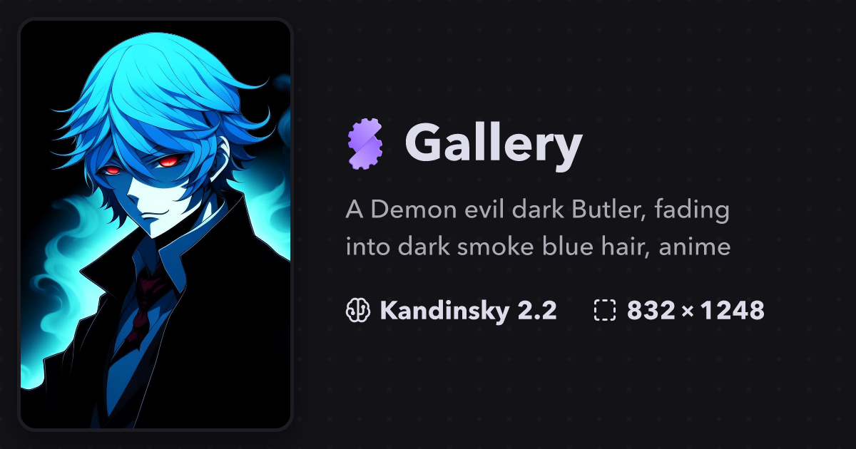 A Demon evil dark Butler, fading into dark smoke b... | Gallery