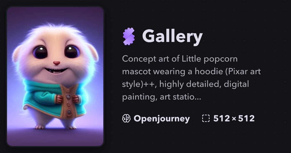 "Concept art of Little popcorn mascot ..." | Gallery | Stablecog