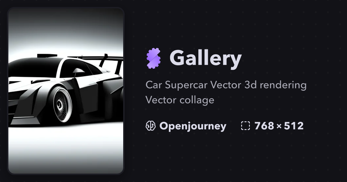 "Car Supercar Vector 3d rendering Vect..." | Gallery | Stablecog