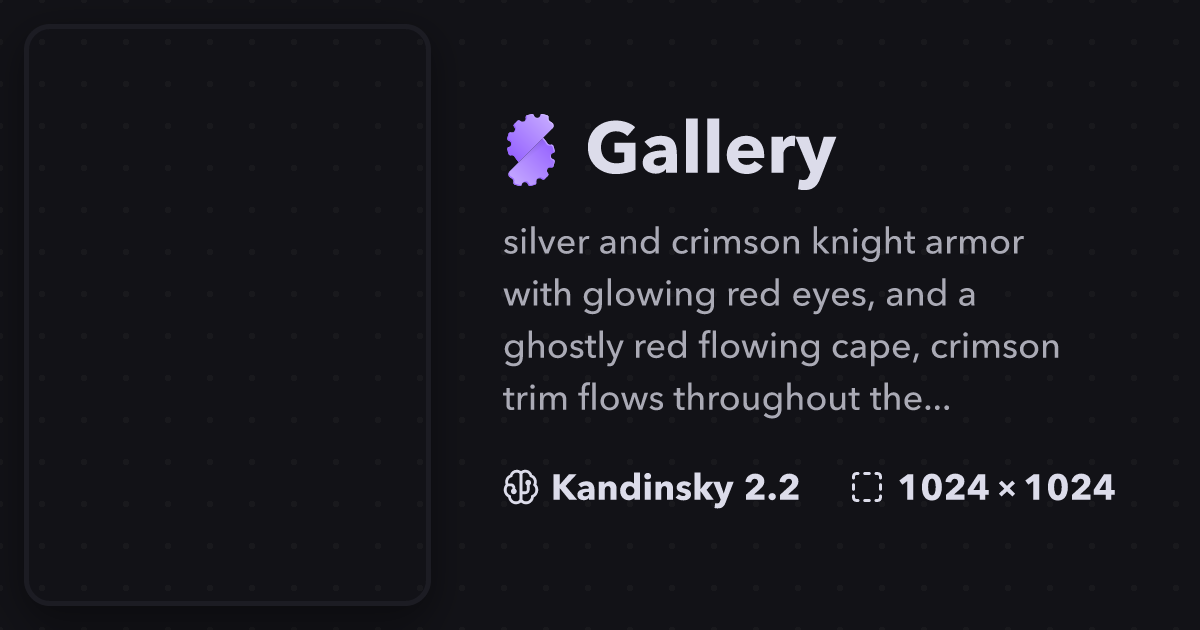 "silver and crimson knight armor with ..." | Gallery | Stablecog