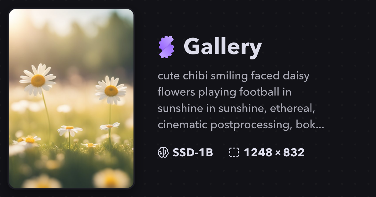 "cute chibi smiling faced daisy flower..." | Gallery | Stablecog