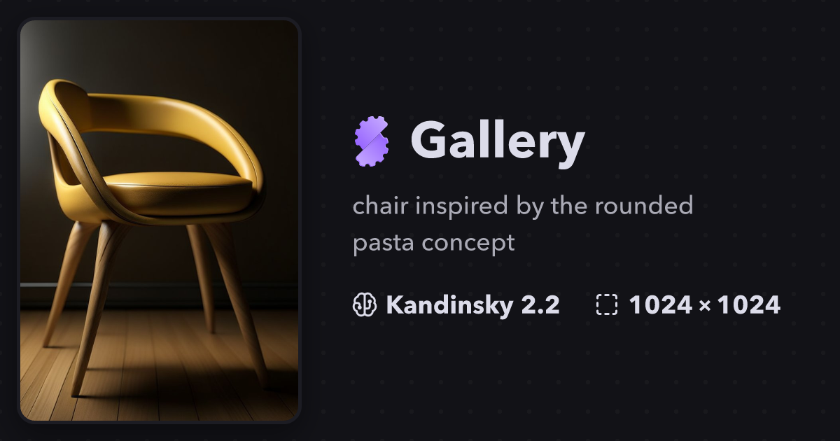 "chair inspired by the rounded pasta conc..." | Gallery | Stablecog