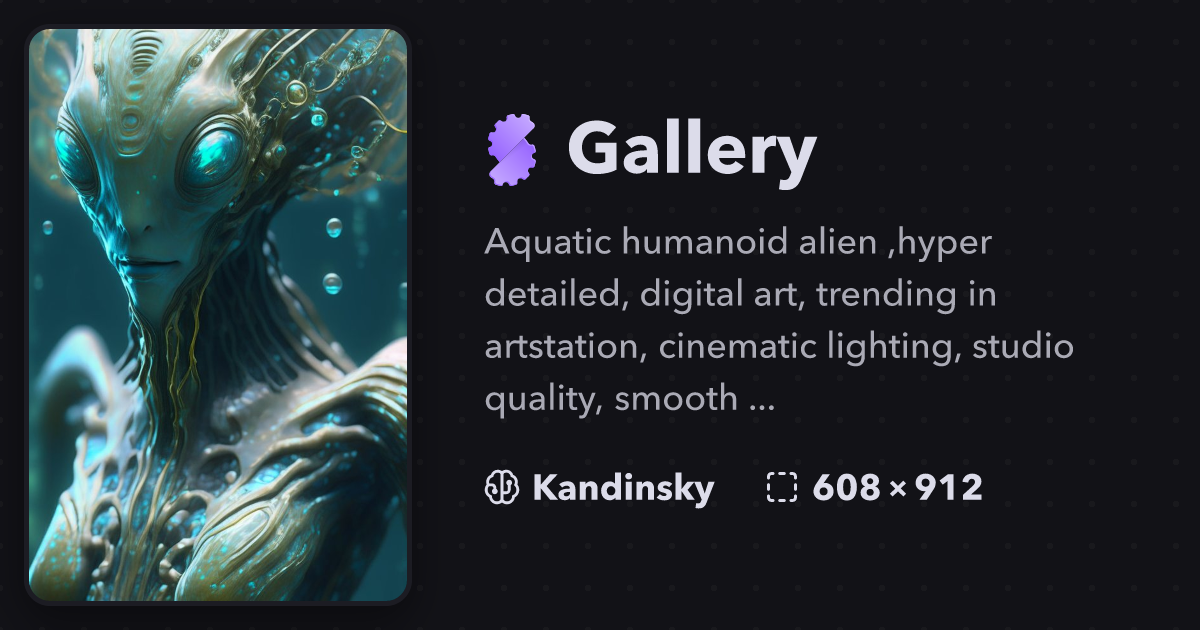 "Aquatic humanoid alien ,hyper detaile..." | Gallery | Stablecog