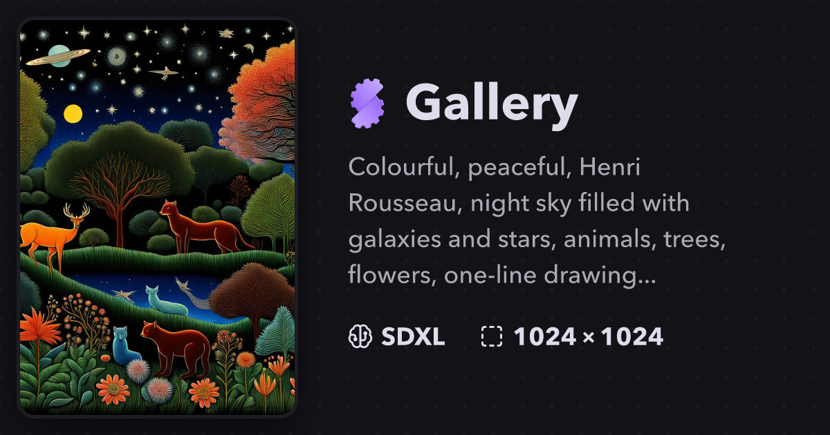 "Colourful, peaceful, Henri Rousseau, ..." | Gallery | Stablecog