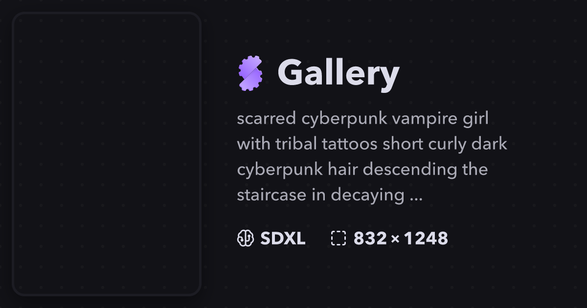 "scarred cyberpunk vampire girl with t..." | Gallery | Stablecog