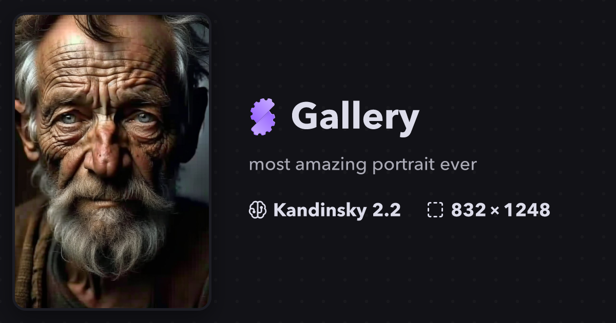 "most amazing portrait ever" | Gallery | Stablecog