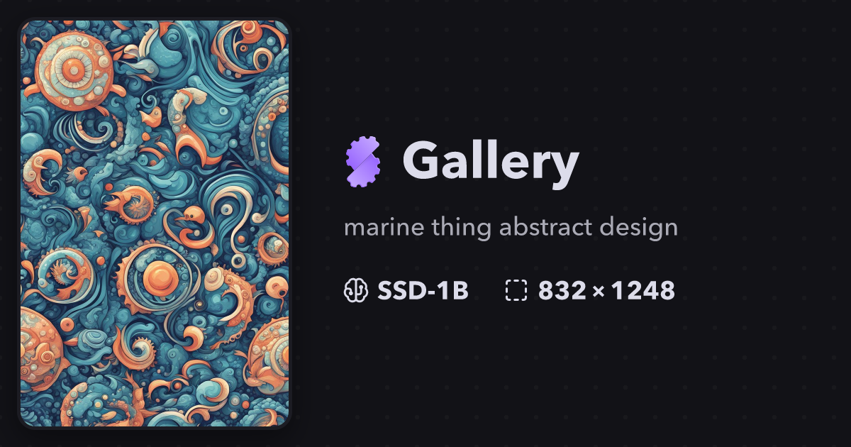 "marine thing abstract design" | Gallery | Stablecog