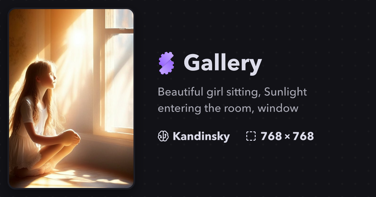 "Beautiful girl sitting, Sunlight ente..." | Gallery | Stablecog