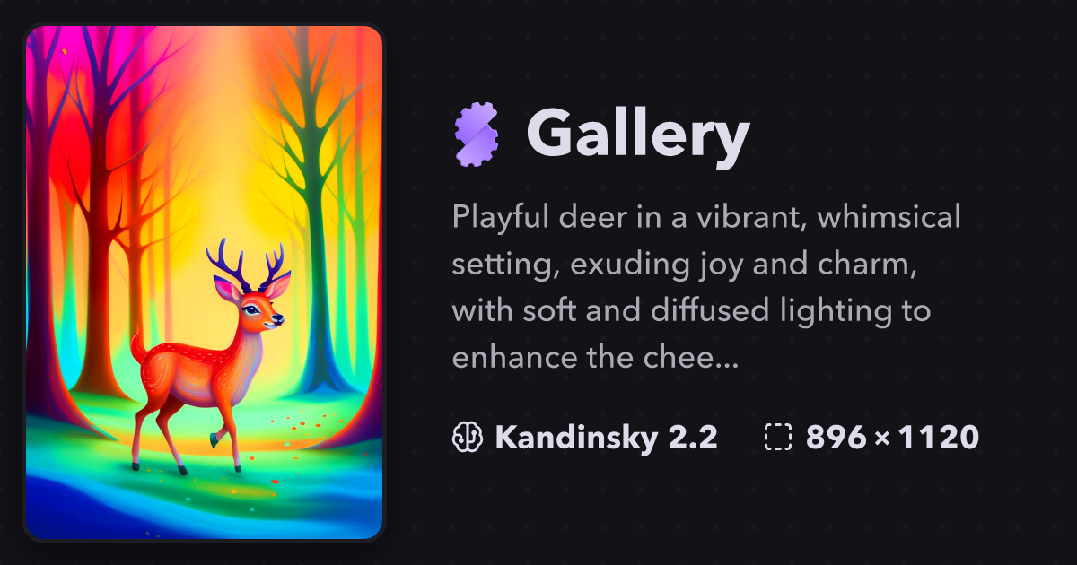 "Playful deer in a vibrant, whimsical ..." | Gallery | Stablecog