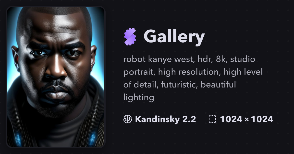 "robot kanye west, hdr, 8k, studio por..." | Gallery | Stablecog