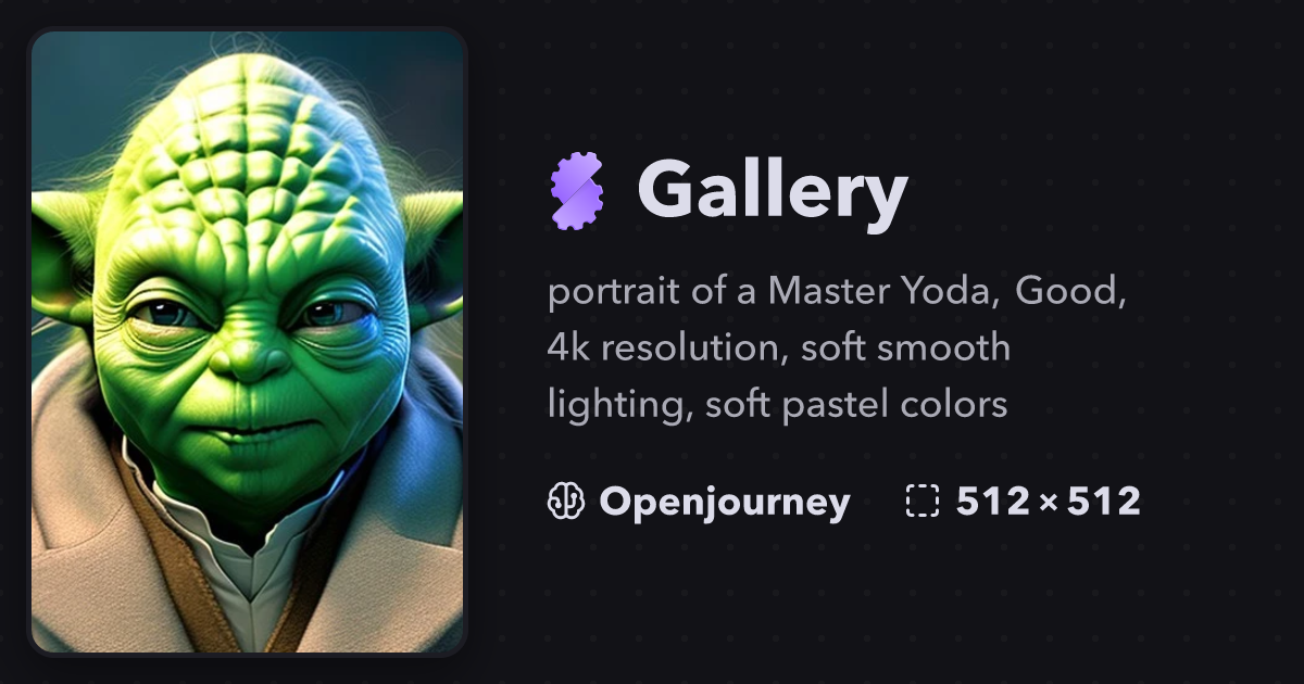 "portrait of a Master Yoda, Good, 4k r..." | Gallery | Stablecog