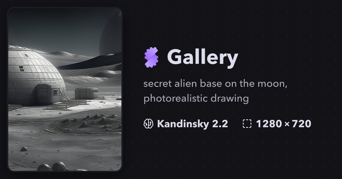 Secret alien base on the moon, photorealistic draw... | Gallery