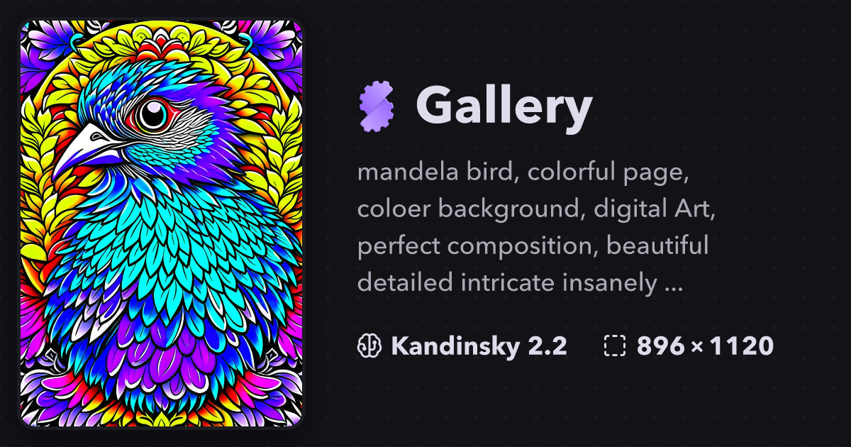 "mandela bird, colorful page, coloer b..." | Gallery | Stablecog
