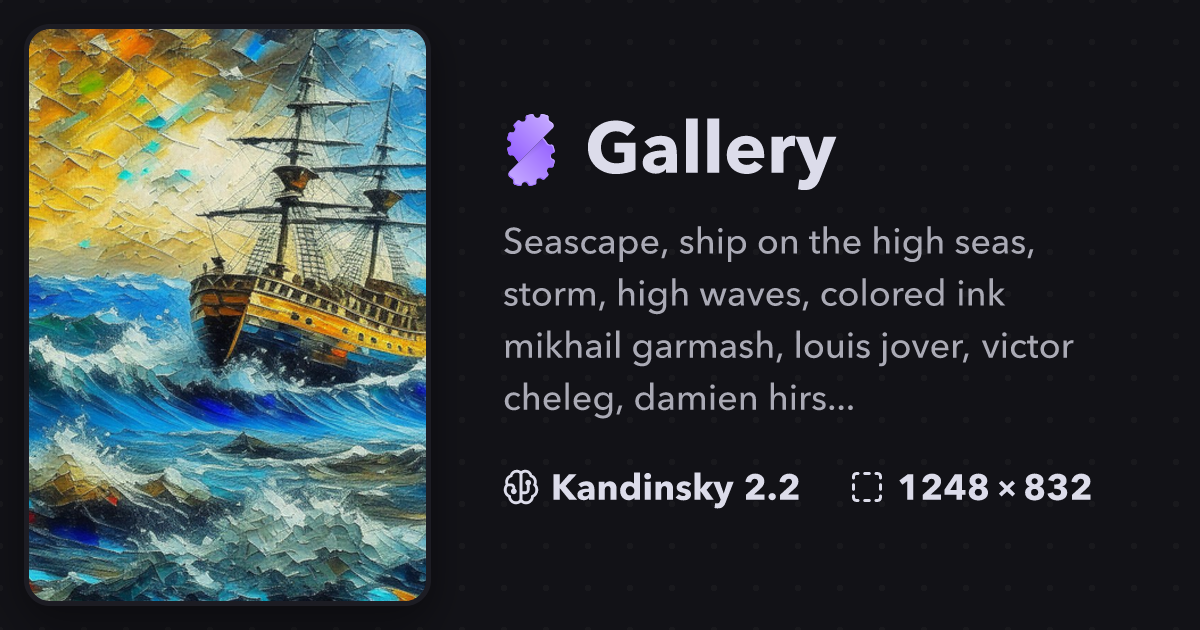 "Seascape, ship on the high seas, stor..." | Gallery | Stablecog
