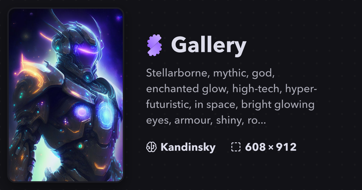 "Stellarborne, mythic, god, enchanted ..." | Gallery | Stablecog