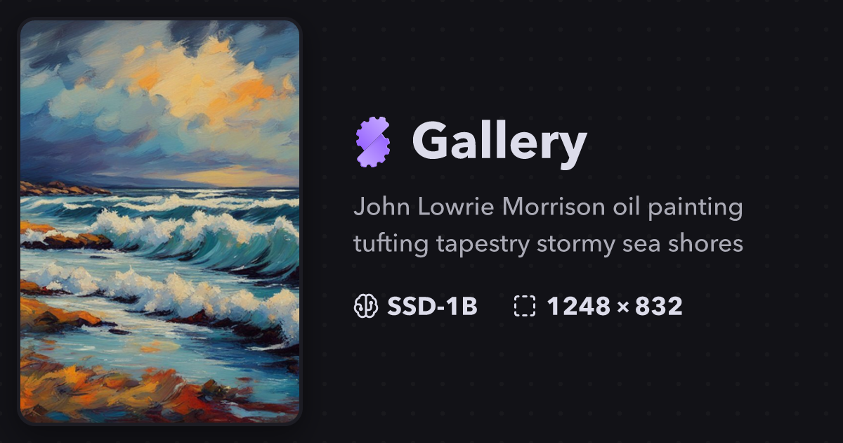 "John Lowrie Morrison oil painting tuf..." | Gallery | Stablecog