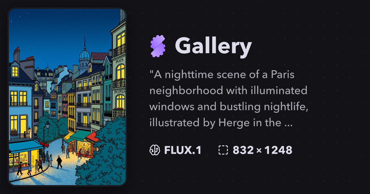 ""A nighttime scene of a Paris neighbo..." | Gallery | Stablecog