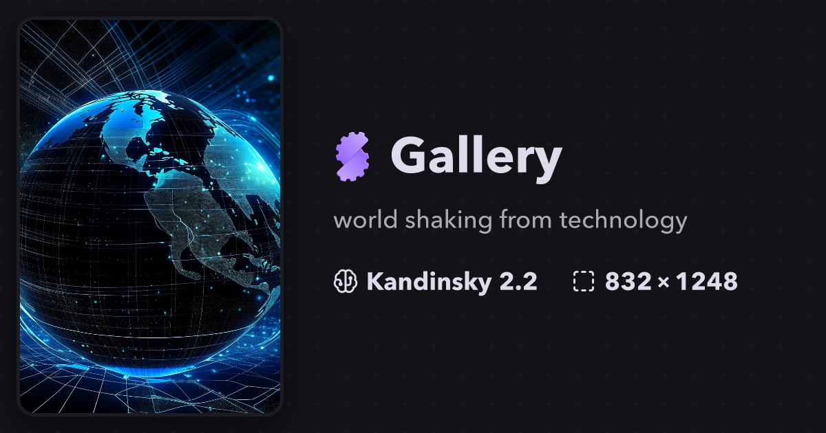 "world shaking from technology" | Gallery | Stablecog