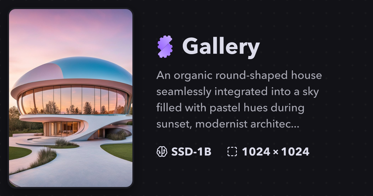 "An organic round-shaped house seamles..." | Gallery | Stablecog