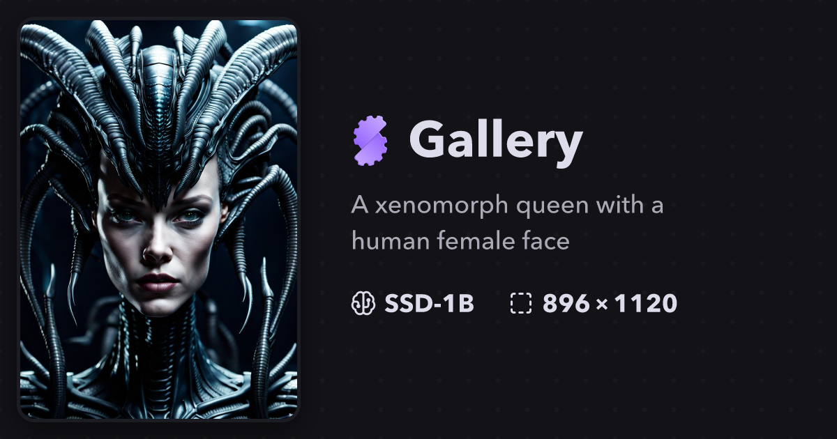 "A xenomorph queen with a human female..." | Gallery | Stablecog