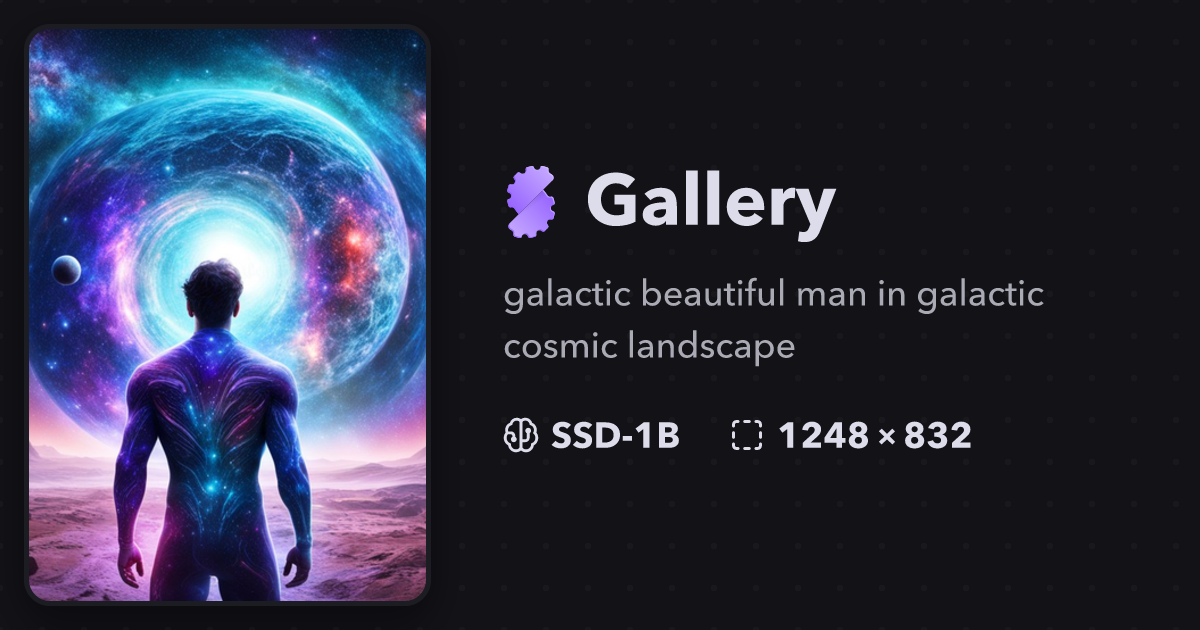 "galactic beautiful man in galactic co..." | Gallery | Stablecog