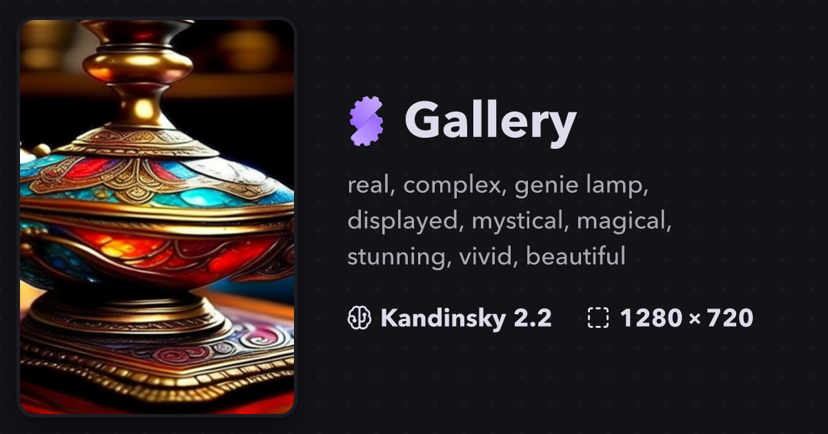 Real, complex, genie lamp, displayed, mystical, ma... | Gallery