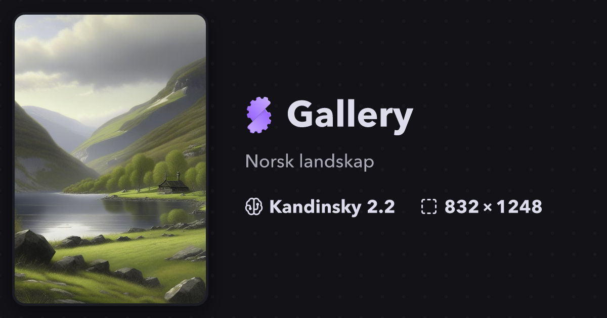 "Norsk landskap" | Gallery | Stablecog