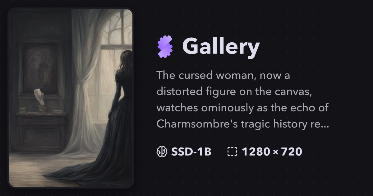 The cursed woman, now a distorted figure on the ca... | Gallery