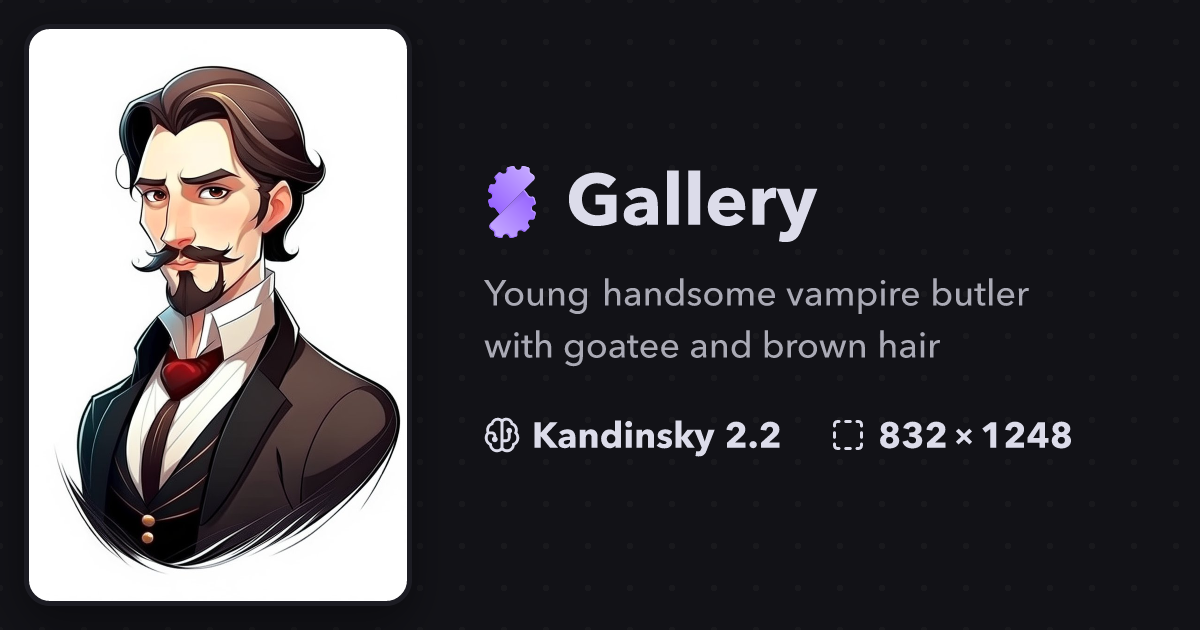 "Young handsome vampire butler with go..." | Gallery | Stablecog