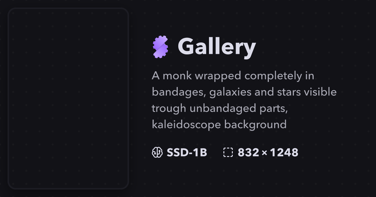 "A monk wrapped completely in bandages, g..." | Gallery | Stablecog