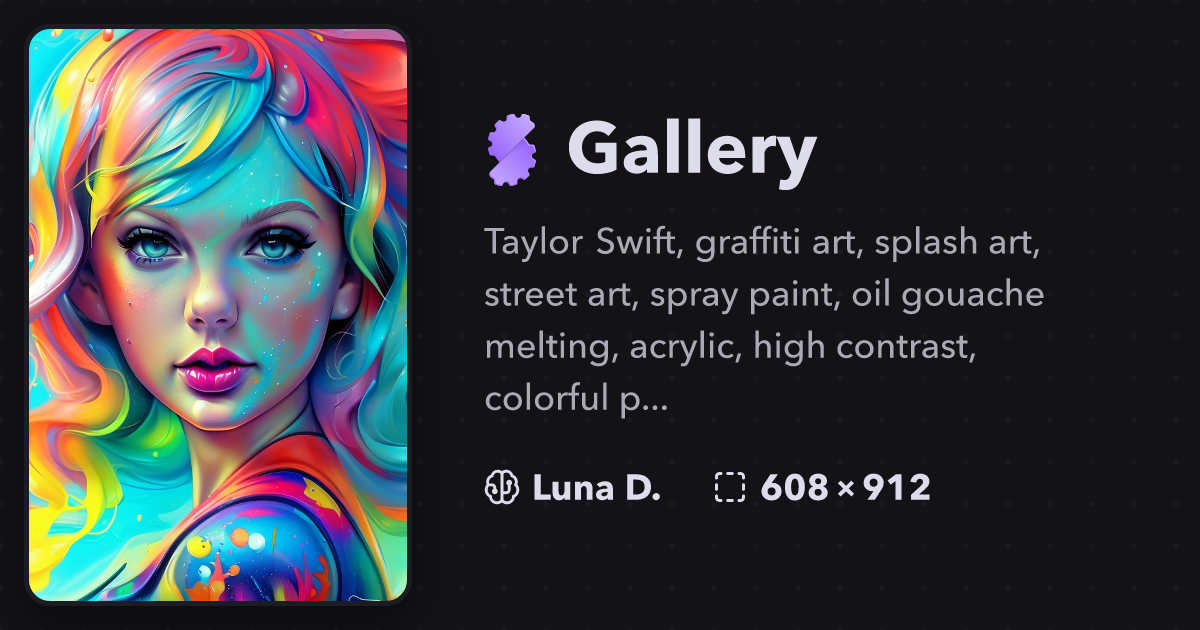 "Taylor Swift, graffiti art, splash ar..." | Gallery | Stablecog