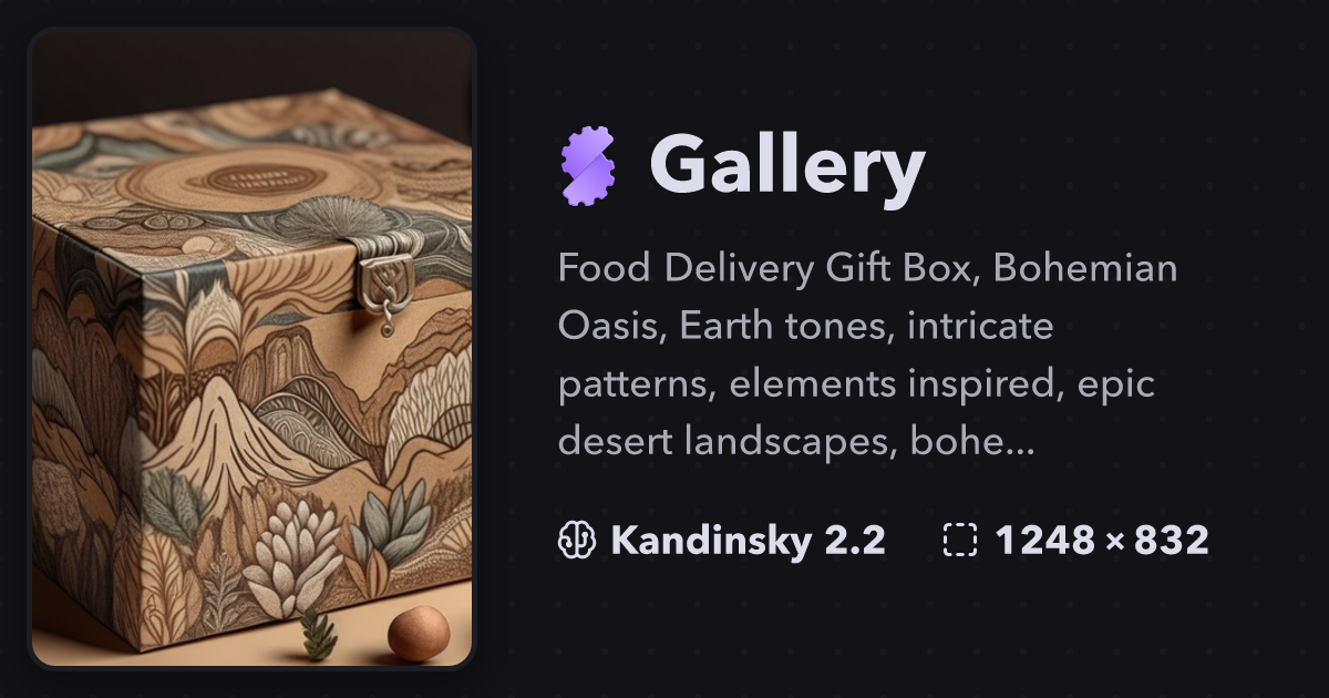 "Food Delivery Gift Box, Bohemian Oasi..." | Gallery | Stablecog