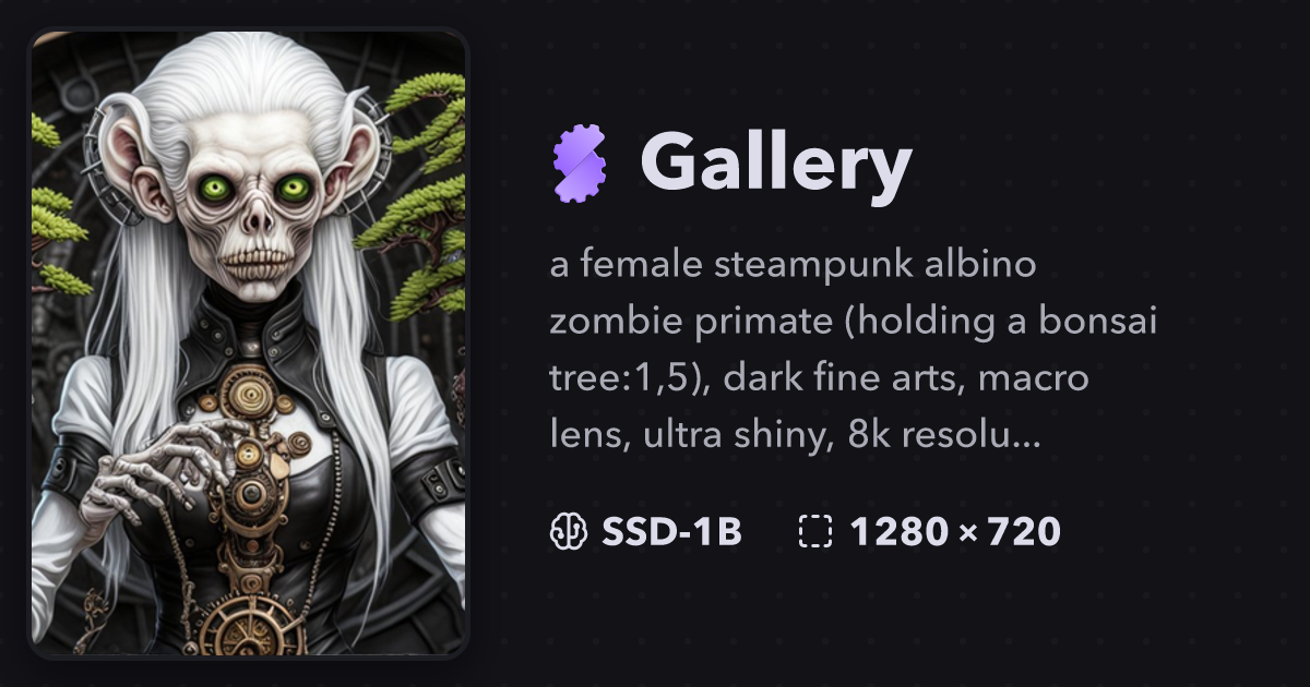 "a female steampunk albino zombie prim..." | Gallery | Stablecog
