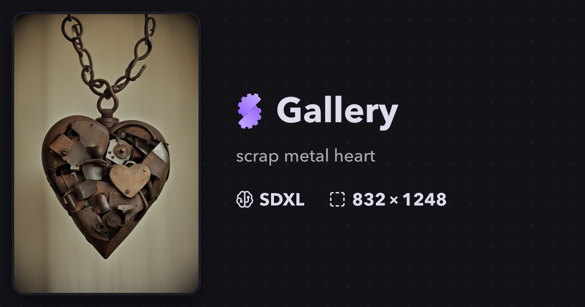 "scrap metal heart" | Gallery | Stablecog