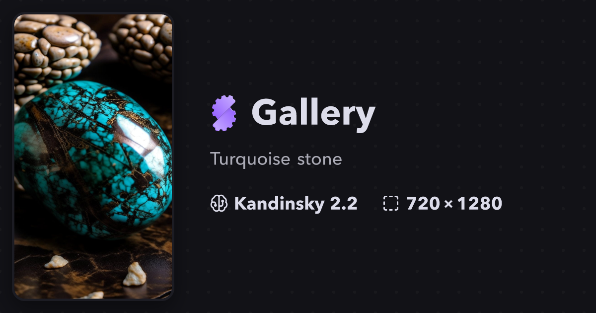 "Turquoise stone" | Gallery | Stablecog