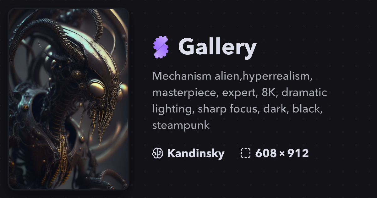 "Mechanism alien,hyperrealism, masterp..." | Gallery | Stablecog