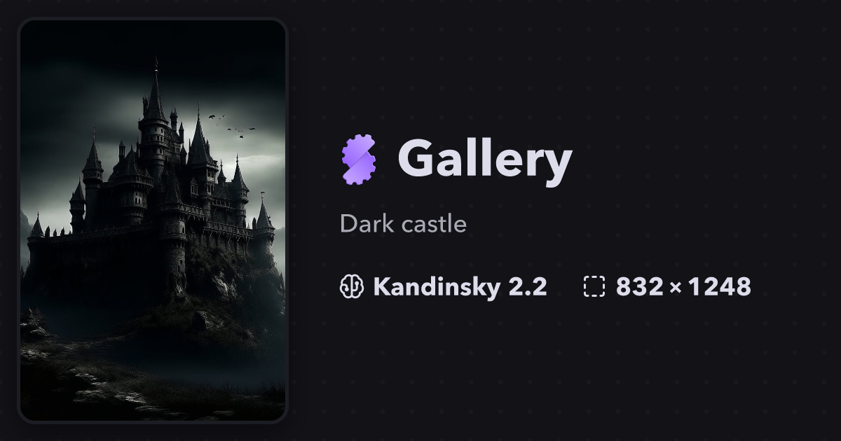 "Dark castle" | Gallery | Stablecog