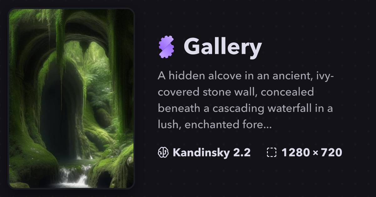 "A hidden alcove in an ancient, ivy-co..." | Gallery | Stablecog