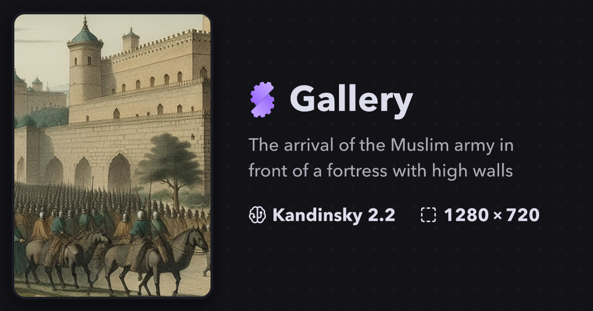 "The arrival of the Muslim army in front ..." | Gallery | Stablecog