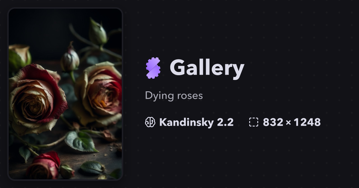"Dying roses" | Gallery | Stablecog